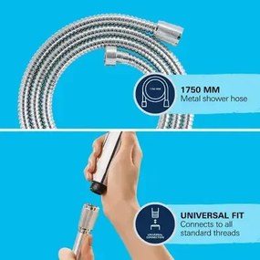 Grohe - Sprchová hadice VitalioFlex Metal 1,75 m, chrom