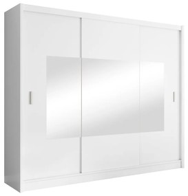 Skříň s posuvnými dveřmi MADRYT 250 cm, bílá