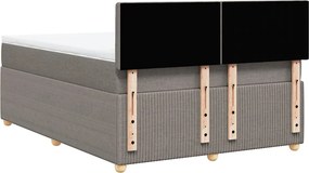 Box spring postel s matrací taupe 140x190 cm textil 3287469
