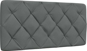 Rám postele bez matrace tmavě šedá 100 x 200 cm textil 3310581