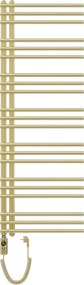 Mexen Neptun, elektrické topné těleso 1400 x 500 mm, 600 W, zlatá lesklá, W101-1400-500-2600-50
