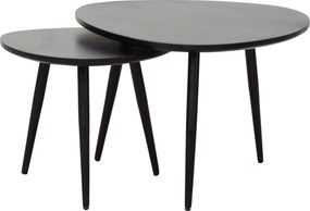 XXXLutz SADA KONFERENČNÍCH STOLKŮ, černá, dřevo, kov, 74/68/45 cm Carryhome - Konferenční stolky - 001630024902