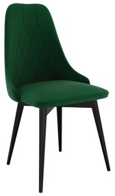 Jídelní židle Matip, zelená Magic Velvet