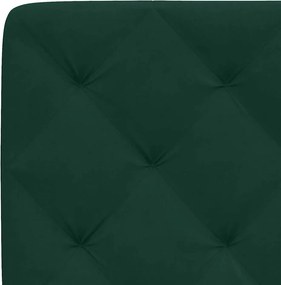 Postel s matrací tmavě zelená 80 x 200 cm samet 3208625