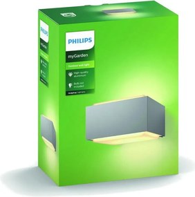 PH 17337/87/PN Venkovní nástěnné svítidlo Philips Hedgehog 17337/87/PN šedé - PHILIPS (915005361001)