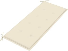 Skládací zahradní lavice s poduškou 118 cm bambus 3063851