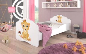 ADRK Furniture Postel s matrací CASIMO LION 140x70