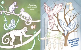 JIRI MODELS Omalovánky velké se samolepkami Zvířátka ZOO 4