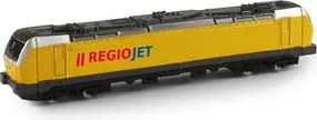 RAPPA Kovová lokomotiva RegioJet 16 cm / měřítko 1:48 / volný chod
