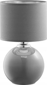 Šedá skleněná noční stolní lampa Palla Small Gray 5086 Tk Lighting
