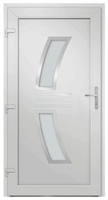 Vchodové dveře bílé 108 x 200 cm PVC,  3187924