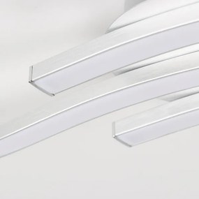 LED Stropní svítidlo 3xLED/6W/230V 3000K stříbrná