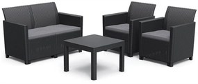 ROJAPLAST Zahradní set - ALLIBERT CLAIRE 2 SEATERS SOFA SET, plastový