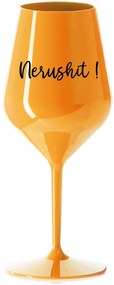 NERUSHIT! - oranžová nerozbitná sklenice na víno 470 ml