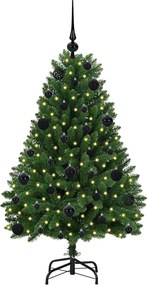 Umělý vánoční stromeček 120 cm 150 LED Teplá bílá PVC a ocel 3395668