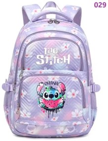 Kvalitní školní batoh "Lilo & Stitch" - fialový s různými motivy Motiv: 029