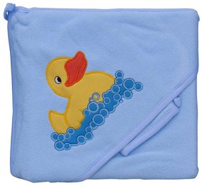 Scarlett Froté ručník - kačenka s kapucí Modrá
