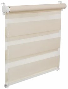 ZEBRA-SHOP Roleta DEN A NOC / MINI / PREMIUM / krémová / BH 12 Barva mechanizmu: bílá, Výška: 150, Šířka: 30
