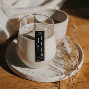 Sójová vonná svíčka VONTREE CANDLE | | Black Opium | 400 ml Typ víčka: Dřevěné víčko