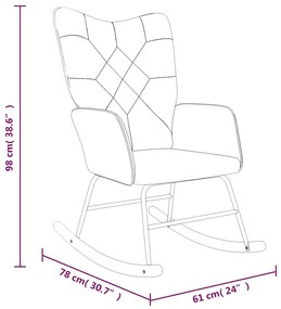 vidaXL Marketos Houpací křeslo patchwork textil