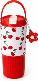 Flamenco Mystique Termohrnek s uchem a hubičkou, červený s třešněmi 750ml BD57