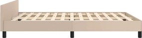 Rám postele s čelem cappuccino 140x200 cm umělá kůže 3125578