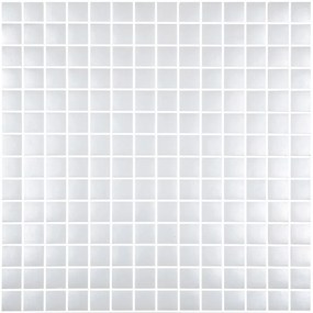 Hisbalit Skleněná mozaika bílá Mozaika 738 2,5x2,5 (33,3x33,3) cm - 25738LH