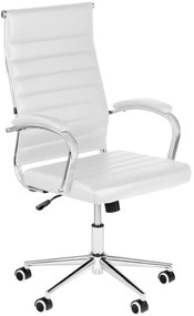 Kancelářská židle Mollis - syntetická kůže | bílá
