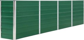 vidaXL Vyvýšený záhon 320 x 40 x 77 cm pozinkovaná ocel [47049] Barva: Zelená