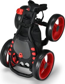 Costway Golfový vozík se 4 koly Golfový vozík Golfový – červený