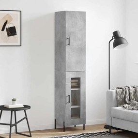 vidaXL Skříň highboard 34,5x34x180 cm kompozit [3199050] Barva: Betonová šedá