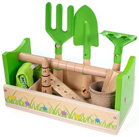 Bigjigs Toys Zahradnický set v přepravce