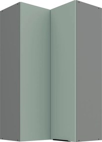 ARIA sa | horní kuchyňská skříňka 60x60 GN-108 2F (90°) rohová s policemi | EXTRA VYSOKÁ | 60x60 cm | antracit/aquamarine