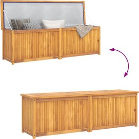 Zahradní box 175 x 50 x 55 cm masivní teakové dřevo 318734
