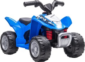 AIYAPLAY Elektrický Miniquad pro děti - Dětský elektrický ATV s LED a klaksonem, motorka pro děti, elektrické auto pro děti od 18 měsíců, kovová modrá