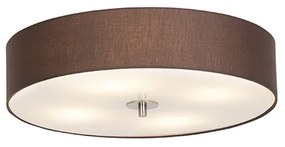 Rustikální stropní svítidlo hnědé 50 cm - Drum