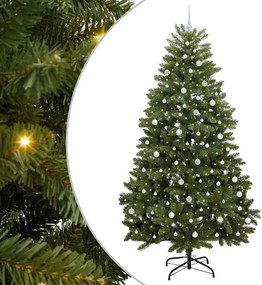 Umělý vánoční stromeček 240 cm 300 LED Teplá bílá PVC a ocel 3395706