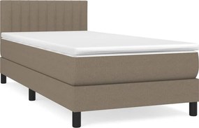 Box spring postel s matrací taupe 80x200 cm textil 3140173