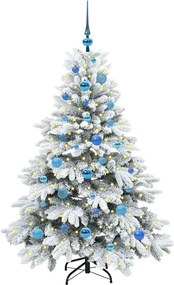 Umělý vánoční stromeček s 150 LED diodami Bílá 150 cm PE a PVC 3397608