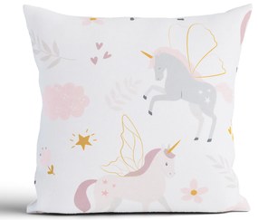 MK Lůžkoviny Bavlněný povlak na polštářek Renforcé 40 x 40 cm - Unicorn