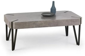 HALMAR EMILY konferenční stolek beton/černá