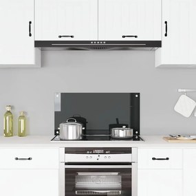 Kuchyňský panel černý 80 x 40 cm tvrzené sklo 249484