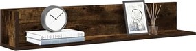 vidaXL Nástěnné police 2 ks 100 x 16,5 x 16,5 cm kompozit [860048] Barva: kouřový dub