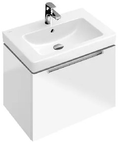 Villeroy & Boch Subway 2.0 - Umyvadlová skříňka, 537x420x423 mm, 1 zásuvka, Glossy White A68600DH