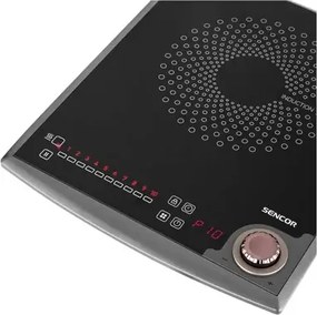 SENCOR SCP 3414GY černá / Indukční varná deska / 2000W / 1 plotna