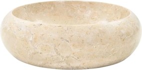 Umyvadlo 40 x 12 cm mramor krémové 142767