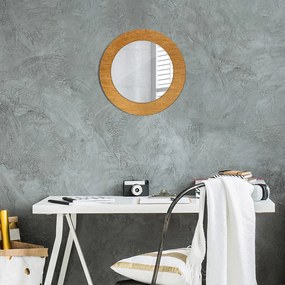Kulaté zrcadlo s dekorem Kovový povrch fi 50 cm