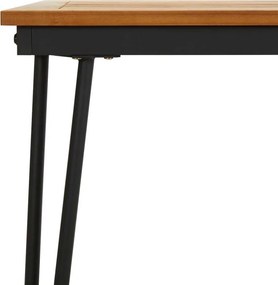 vidaXL Zahradní stůl s nohami typu hairpin 140x80x75 cm masivní akácie [319519]