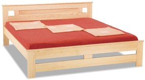 Krajča Manželská postel z masivu Lara 160 x 200 cm Povrchová úprava: Bez nátěru, Druh dřeva: Borovice