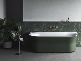 Ravak Ypsilon Wall vana volně stojící 178 x 86 cm odtok bílá zelená XC00100064